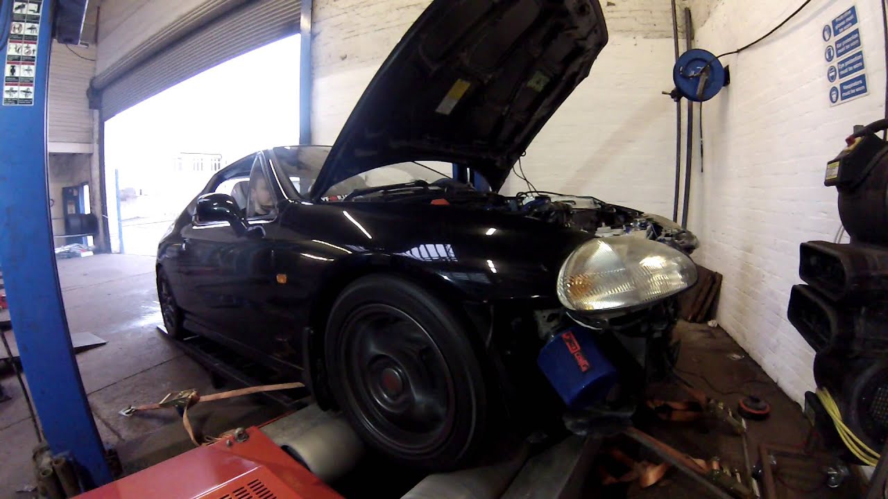 H22 Del Sol Dyno Run 239hp - YouTube