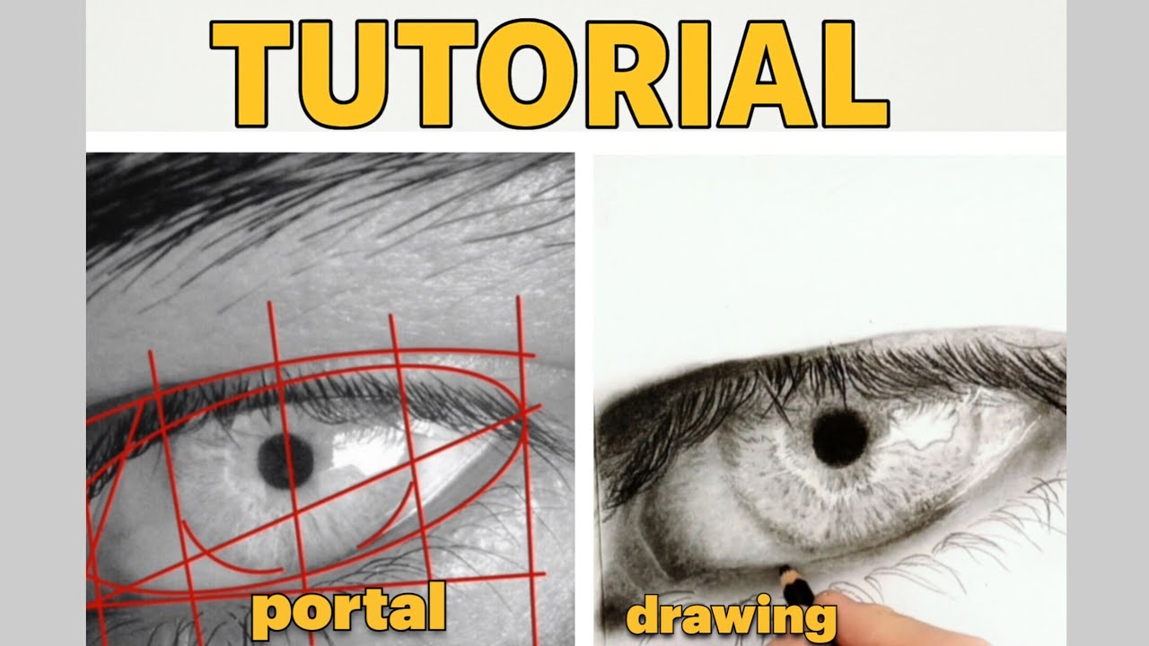Hyper Realistic Eye Drawing | charcoal Art🎨 Guide#realistic eye - YouTube