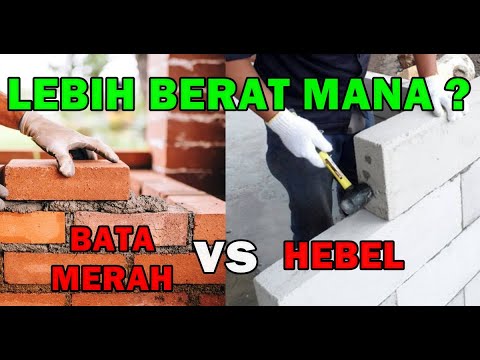 Experimen untuk mengetahui Mana yang lebih berat , Menggunakan Hebel ( Bata Ringan) atau Bata Merah