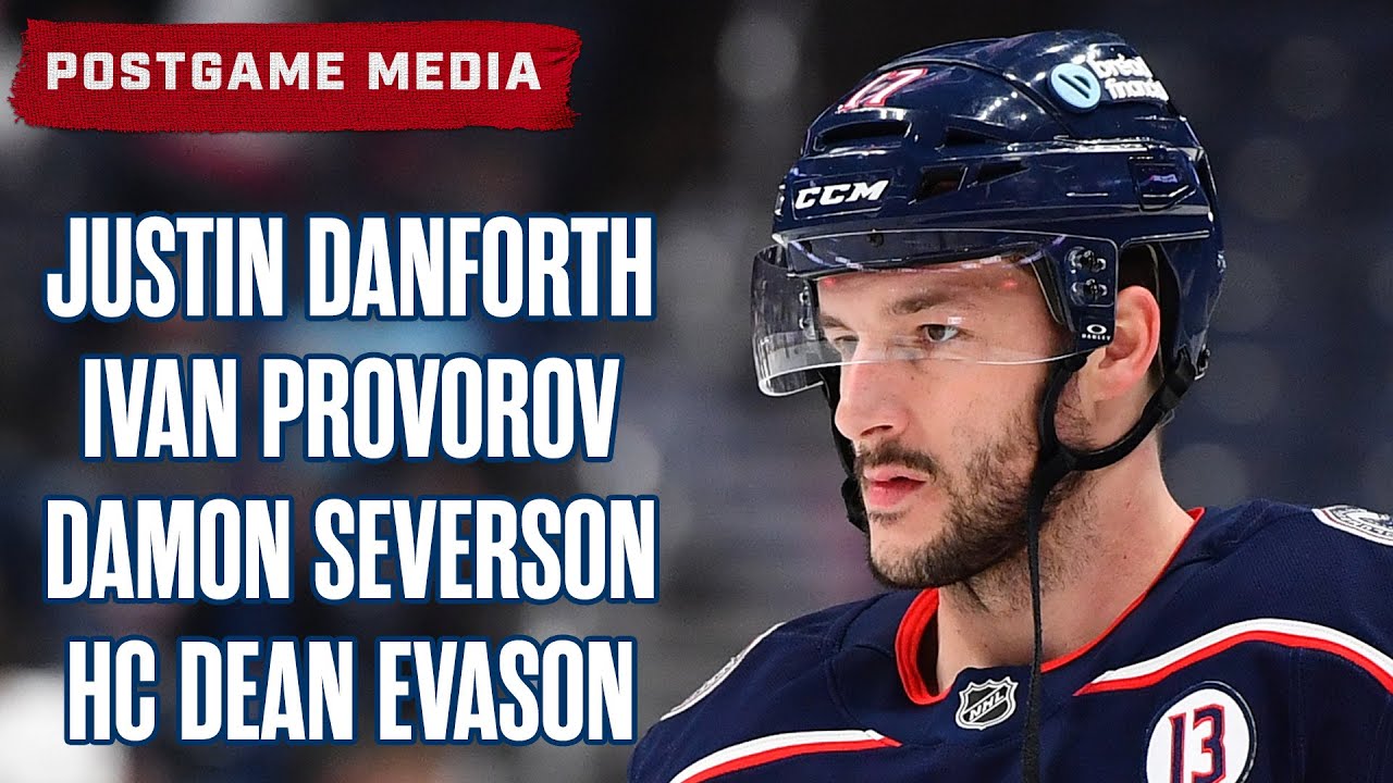 Justin Danforth, Ivan Provorov, Damon Severson and Head Coach Dean ...