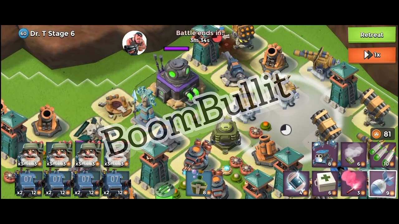 Boom Beach| DR. T's (14/Aug/2024) only Bullit and T7+ Bombardier 😼 ...