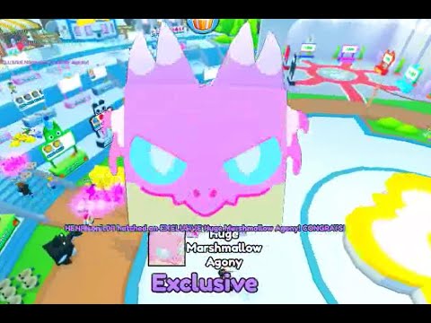 EU PEGUEI O NOVO HUGE MARSHMALLOW AGONY NO PET SIMULATOR X ...