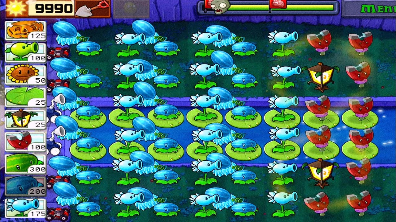 Plants vs Zombies || Adventure Fog Level 6 Full Gameplay HD [ 1080p ...