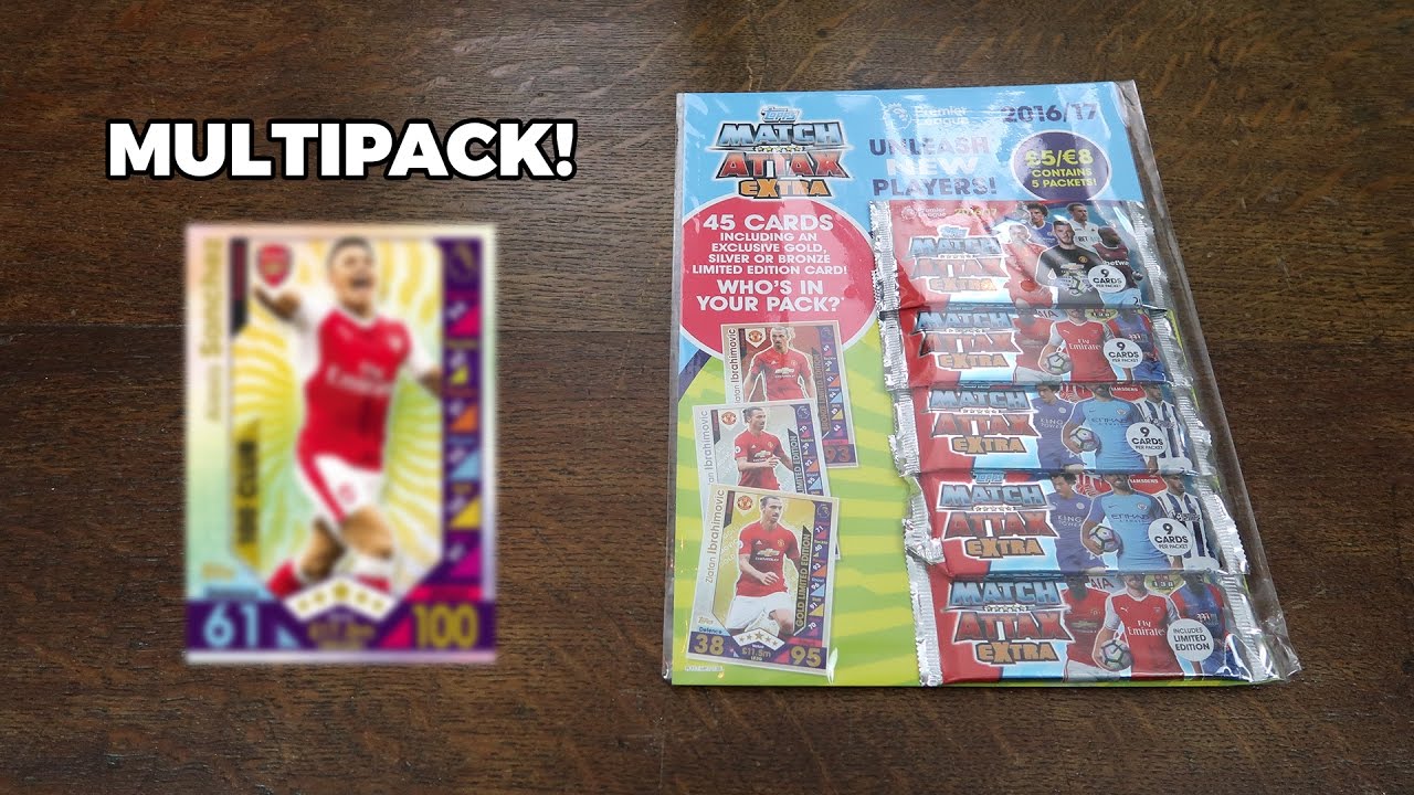 BEST MULTIPACK! Match Attax Extra 2016/17 - YouTube