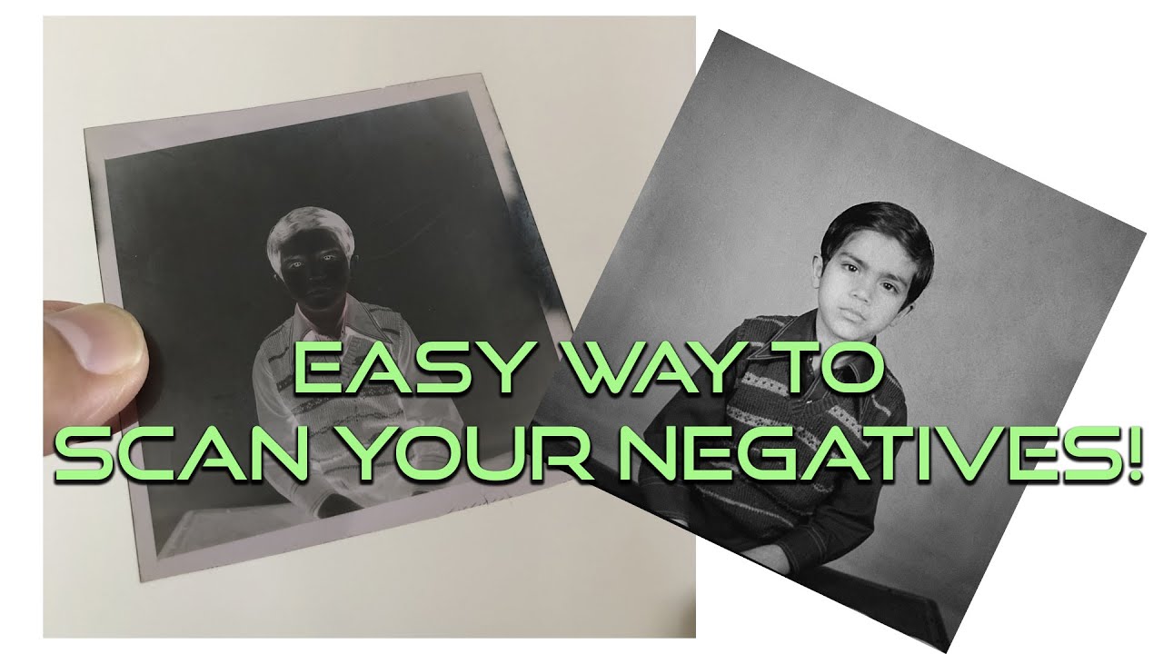 Easy way DIY to Scan Your Film Negative (B&W) - YouTube