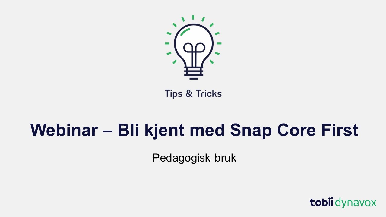 Bli kjent med Snap Core First - Pedagogisk bruk - YouTube