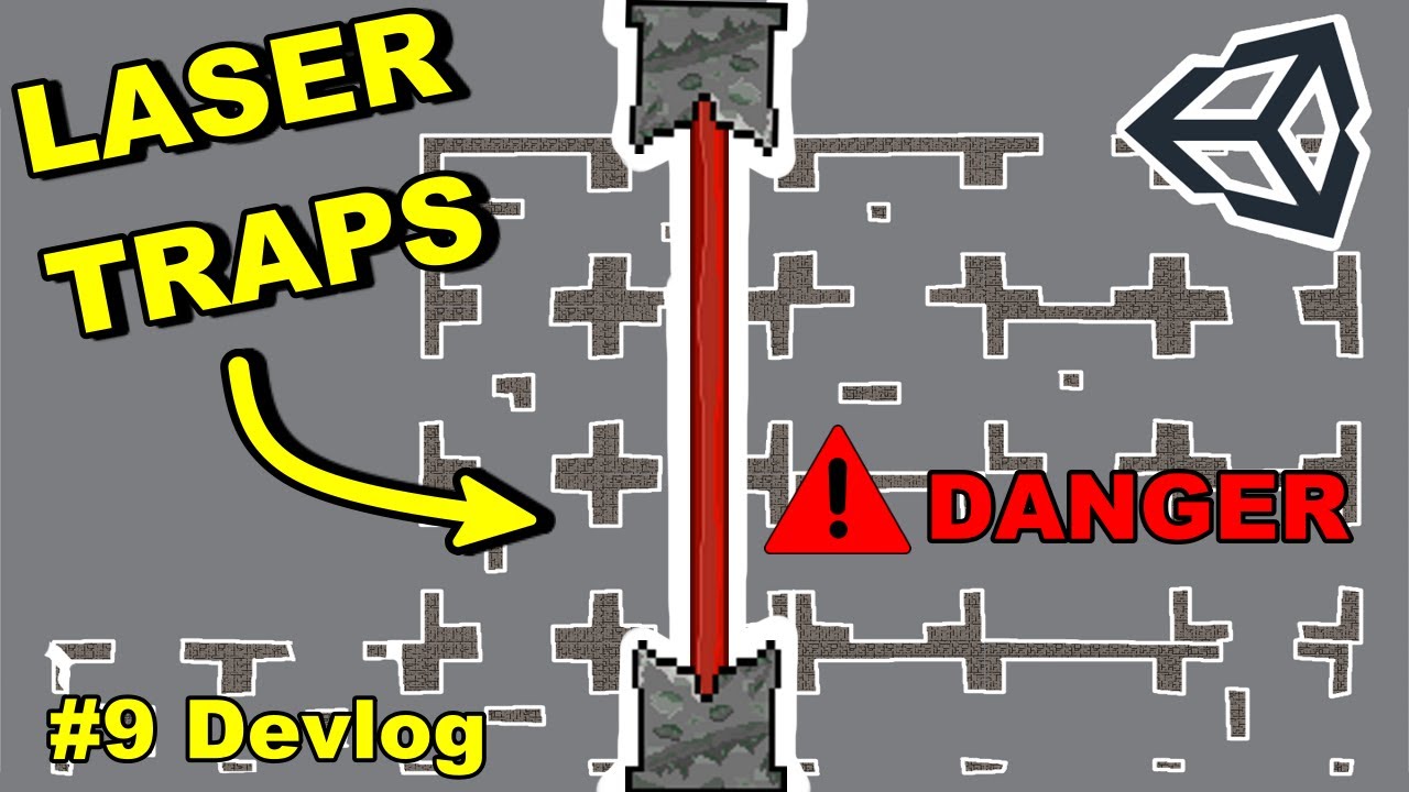 Adding a Laser Trap to my Maze Game | #9 Mape Devlog Indie Game Unity ...