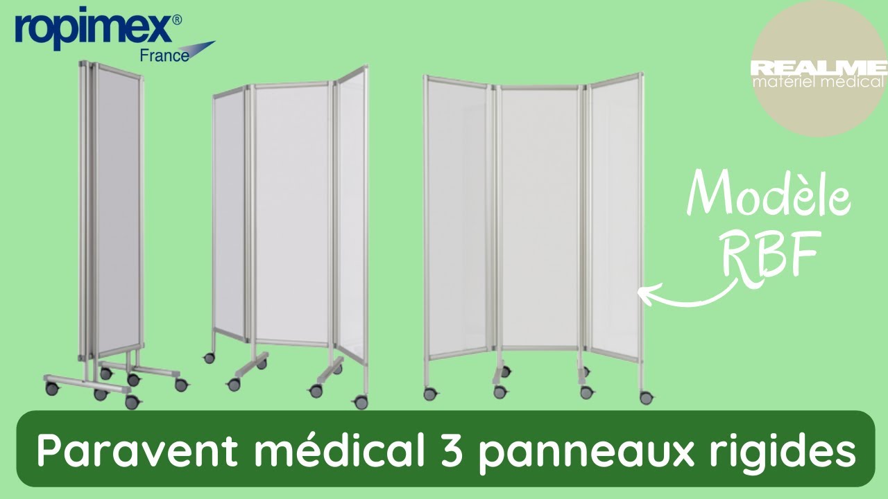 Paravent médical mobile 3 panneaux rigides RBF de Ropimex.🏥| realme.fr ...