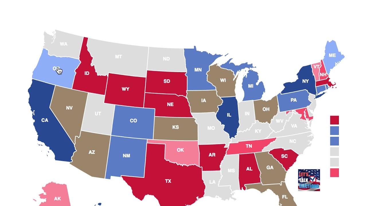 The 2018 Governor Elections as of October 2nd, 2018 - YouTube