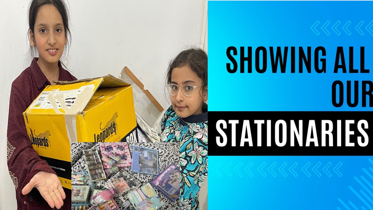 Showing our all stationery|Hoorain and zirwa world - YouTube