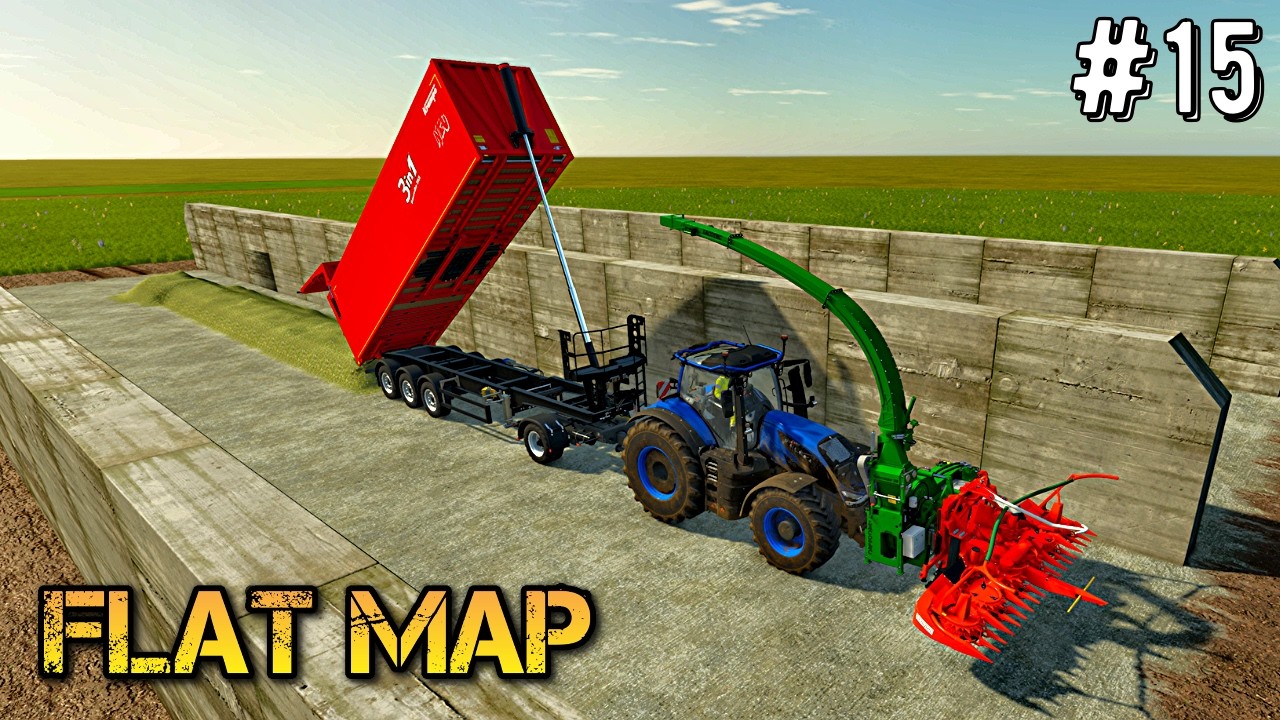 farming Simulator 25 Flat Map Timelapse Ep #15 Mega Farm fs25 gameplay ...