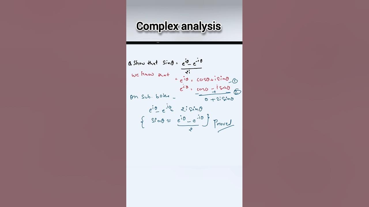 #complex #complexanalysis #msc #bsc #intermediate #advancemathematics #highermathematics #math ...