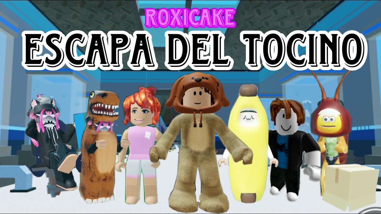 Maya juega ESCAPA DEL TOCINO #roxicake - YouTube