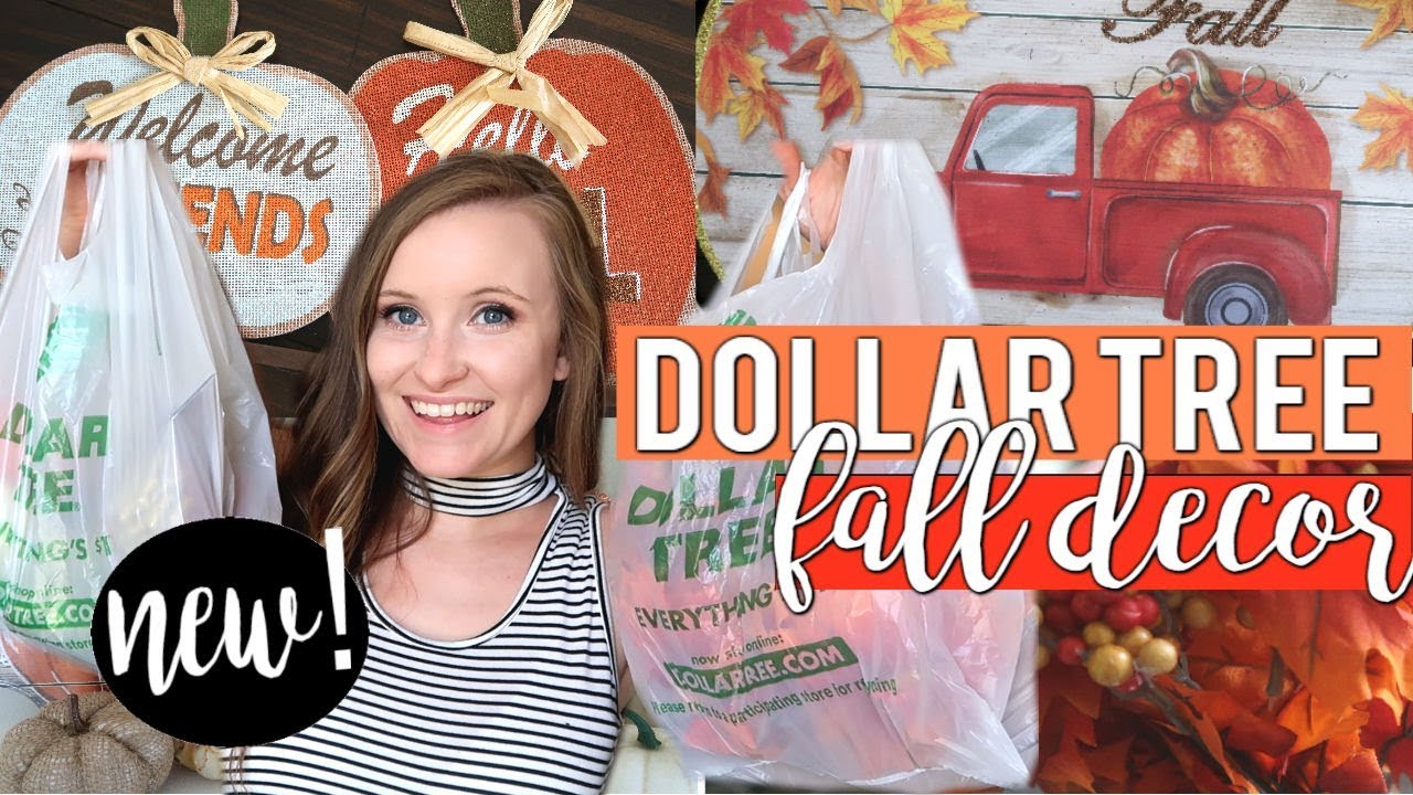 🍂🍁 DOLLAR TREE FALL HOME DECOR HAUL 2018 | FALL HOME DECOR 2018 - YouTube