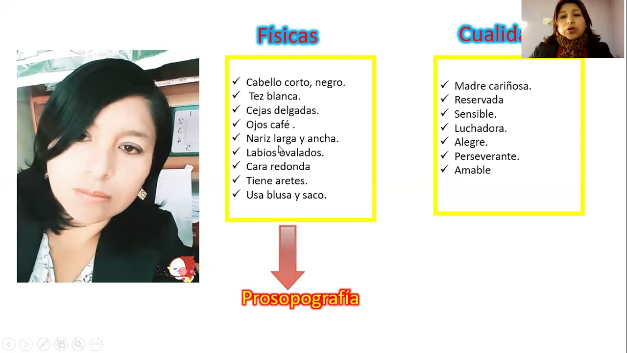 CLASES DE DESCRIPCIÓN (PROSOPOGRAFÍA - ETOPEYA) IV CICLO DE PRIMARIA ...