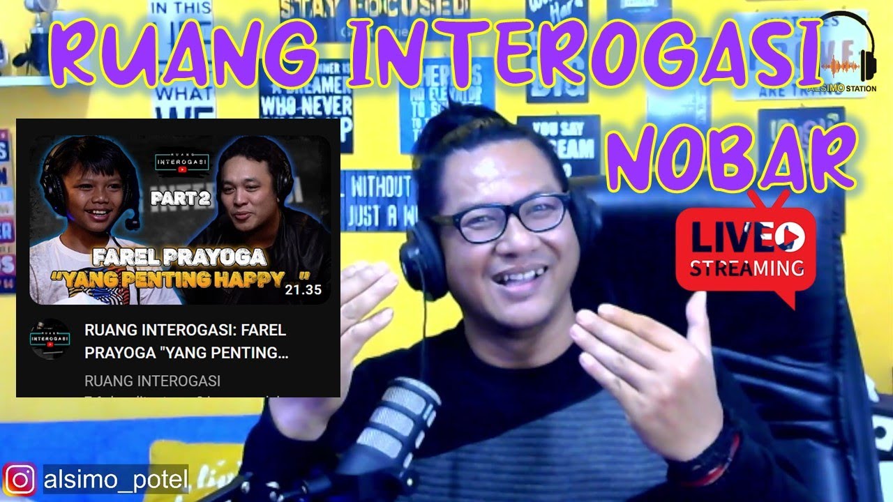 🔴LIVE NOBAR FAREL YANG PENTING HAPPY RUANG INTEROGASI GILANG DIRGA ...
