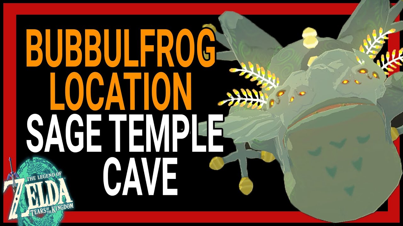 Bubbulfrog Location | Sage Temple Cave | Zelda Tears of the Kingdom ...