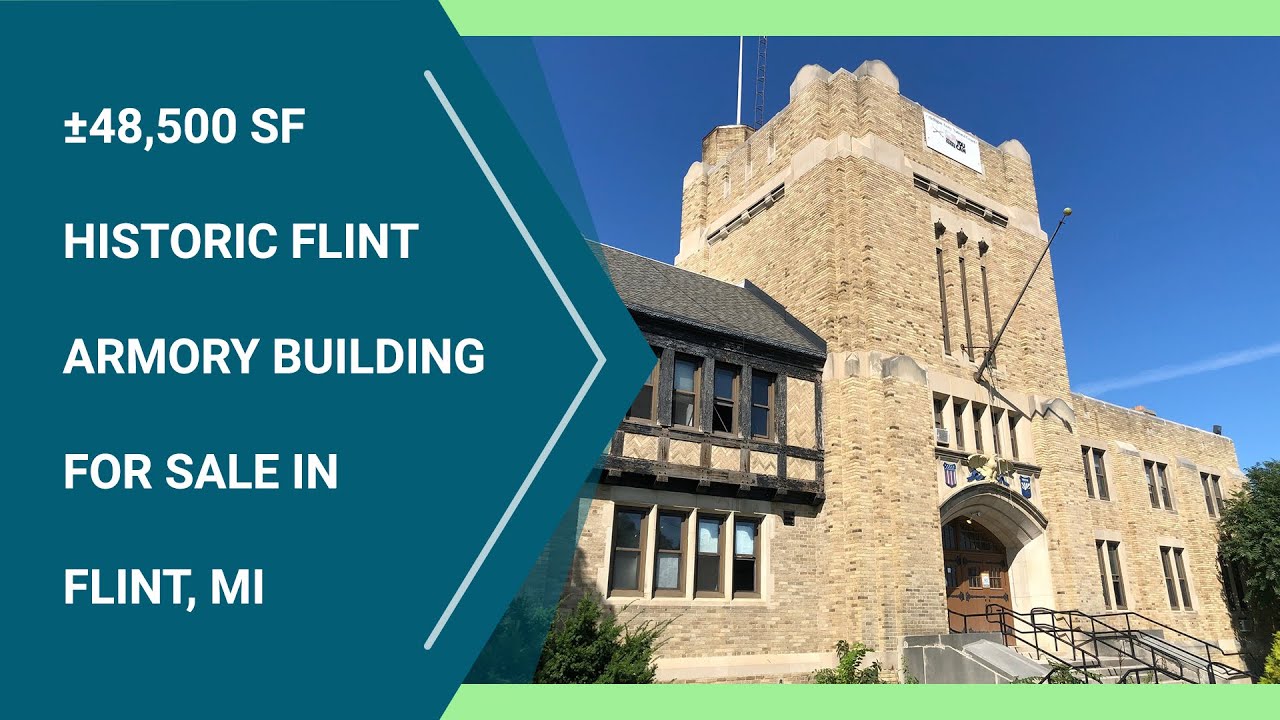 Auction | ±48,452 SF Historic Flint Armory | Flint, MI - YouTube