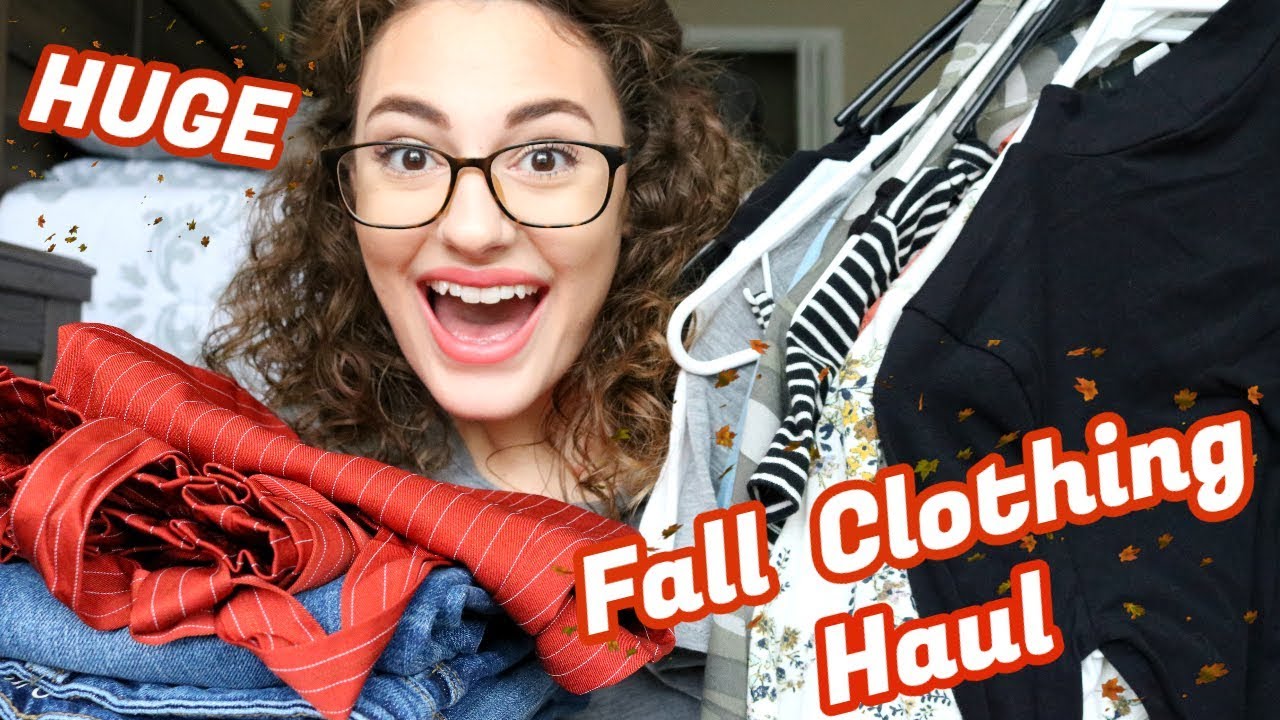 Huge Fall Clothing Haul (try-on) | 2018 - YouTube