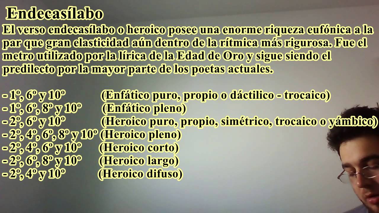 Poesía Fácil #41 Acentuación rítmica versal ~ Endecasílabo 1ª parte ...