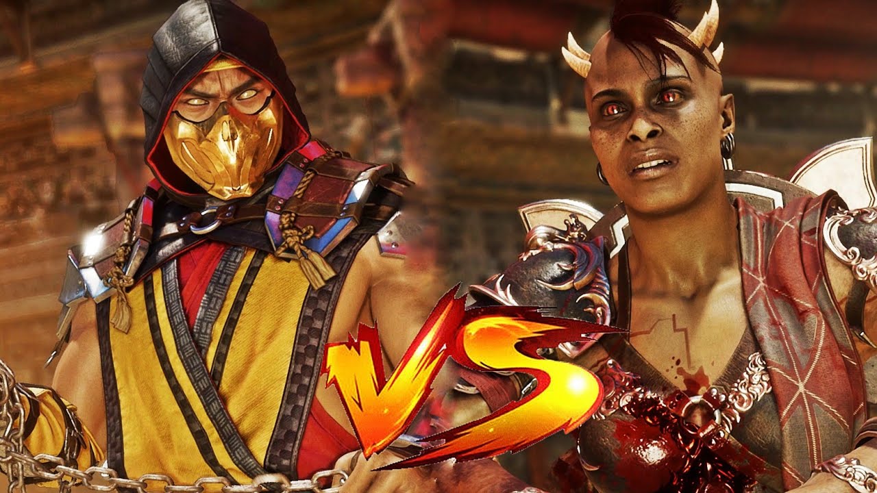 Scorpion Vs Sheeva Mortal Kombat 11 - YouTube