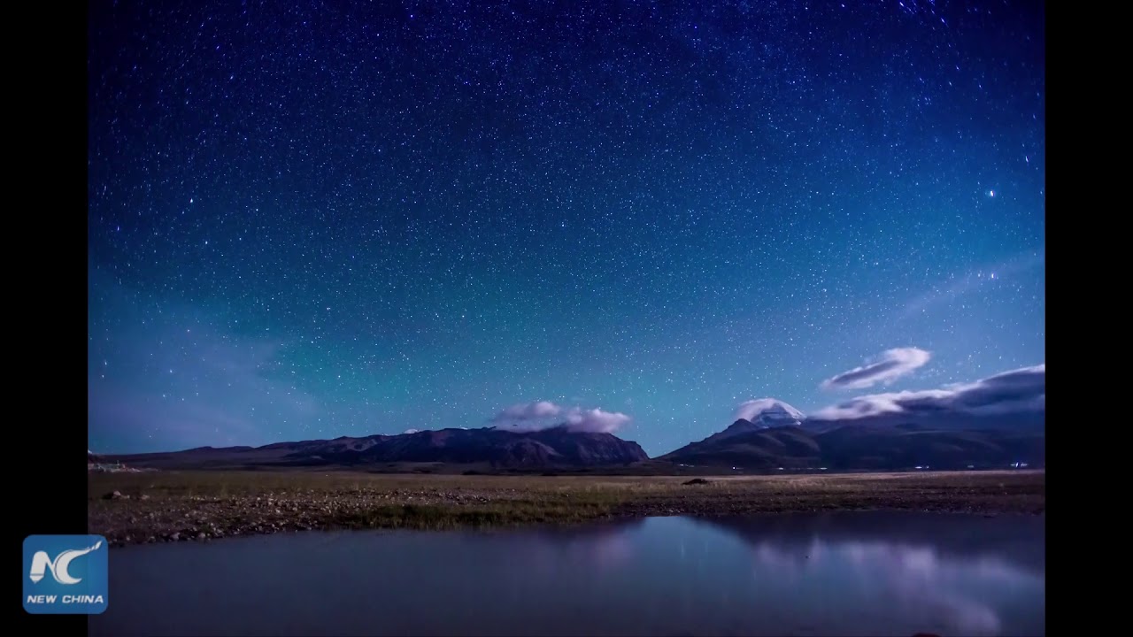 Starry night skies in Tibet - YouTube