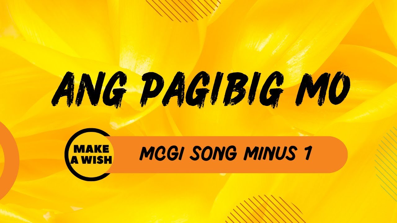 Ang Pagibig Mo | Minus 1| MCGI Song - YouTube