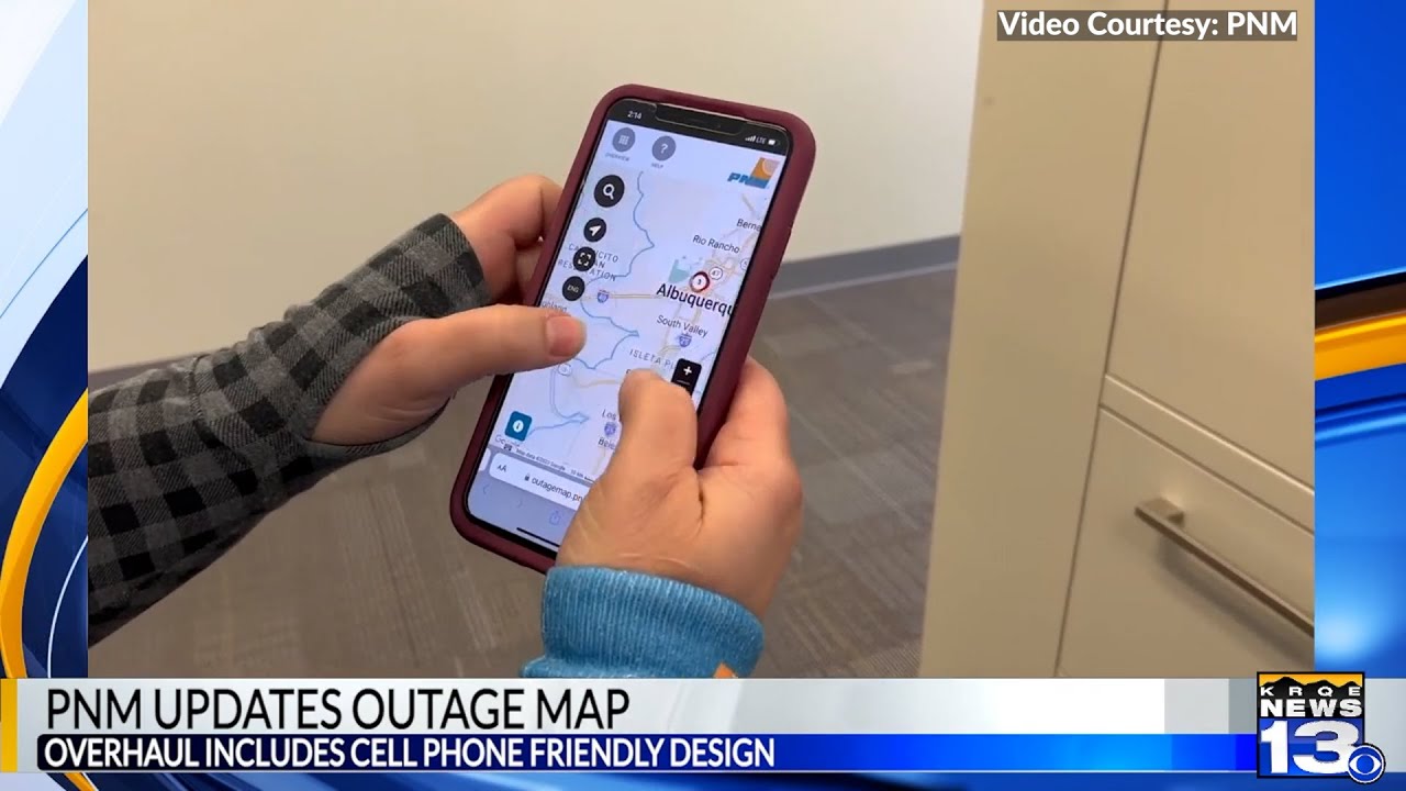 PNM overhauls outage map with more details, new features - YouTube