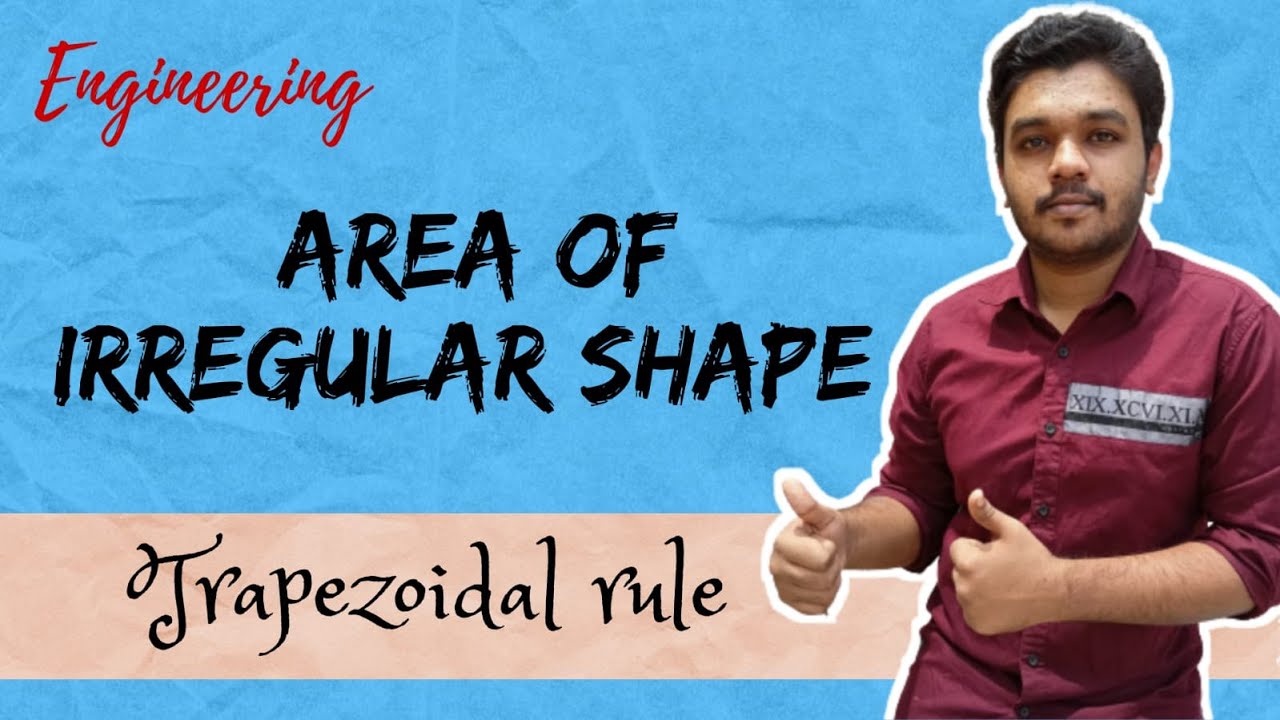Area of irregular shape | Trapezoidal rule | Engineering mathematics ...