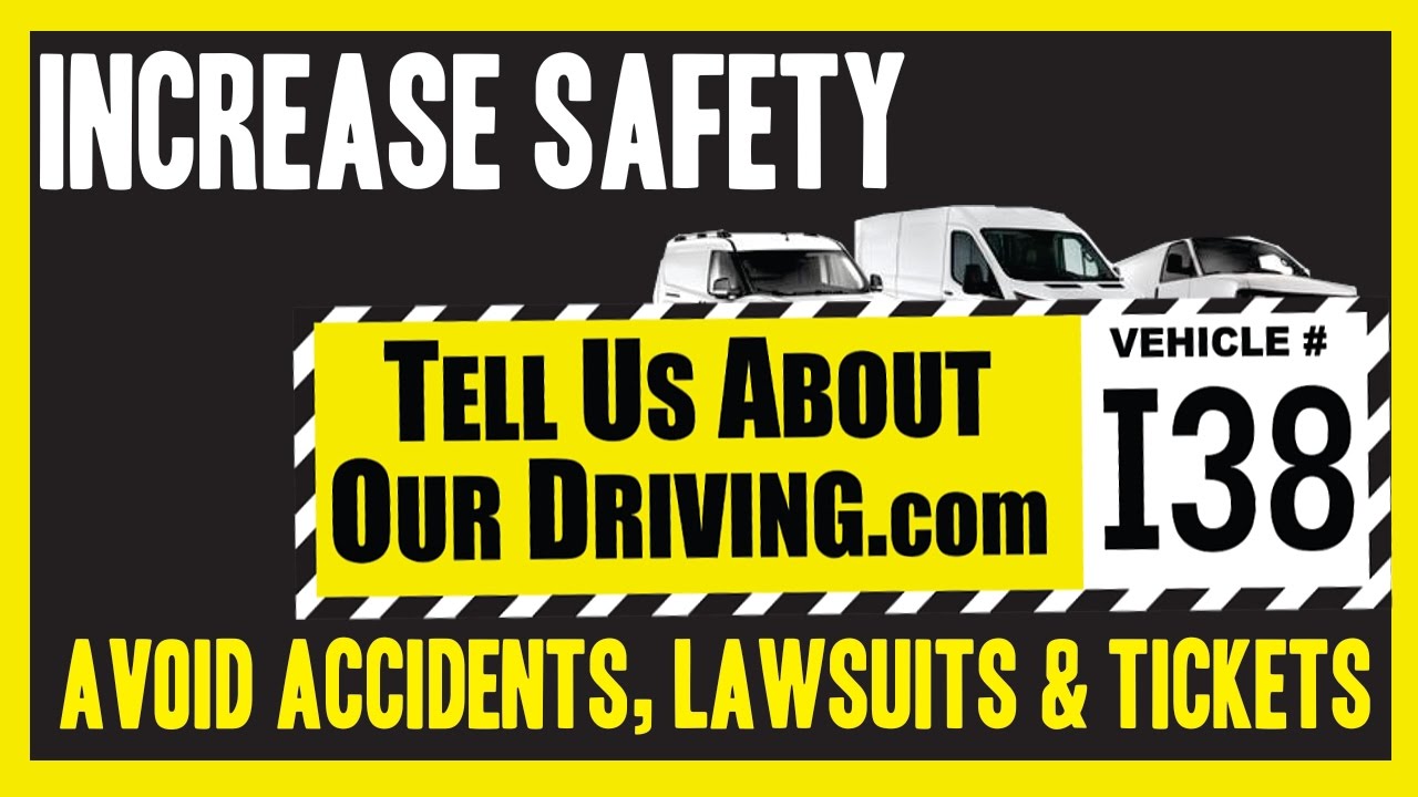 How's My Driving Stickers? TellUsAboutOurDriving.com - YouTube