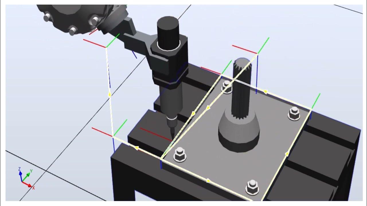 Simulacion de robot IRB4600 en RobotStudio - YouTube