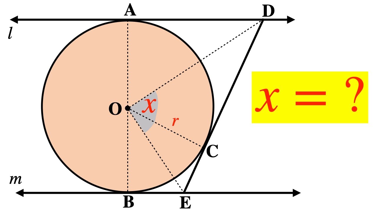 Find angle DOE Shown In Given Figure | Important Geometry & Algebra ...