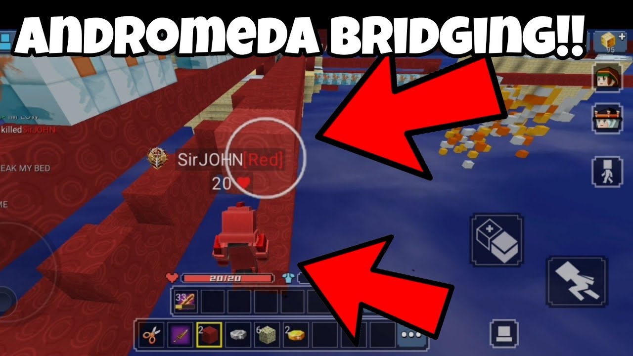 How To Do *Andromeda Bridging* In Bedwars Blockman Go!! 😳😏 Hardest ...