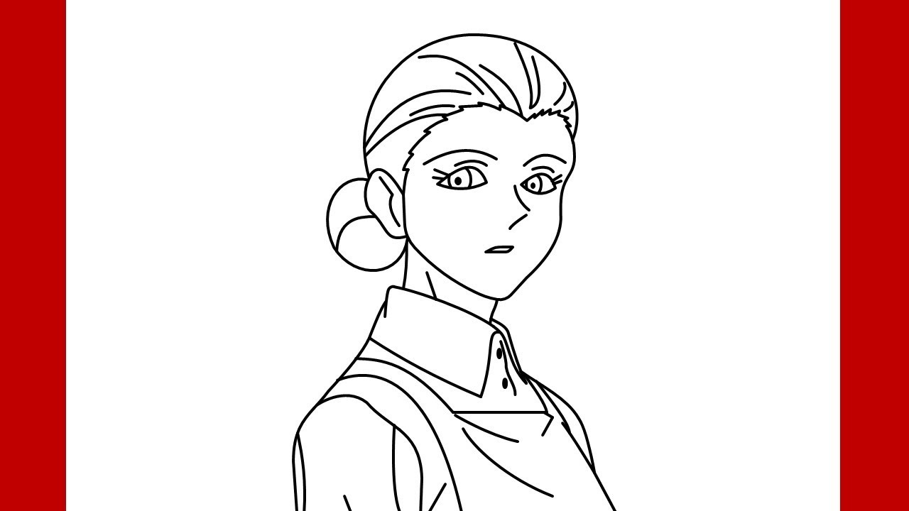 How to draw Isabella promised neverland Step by Step Drawing - YouTube