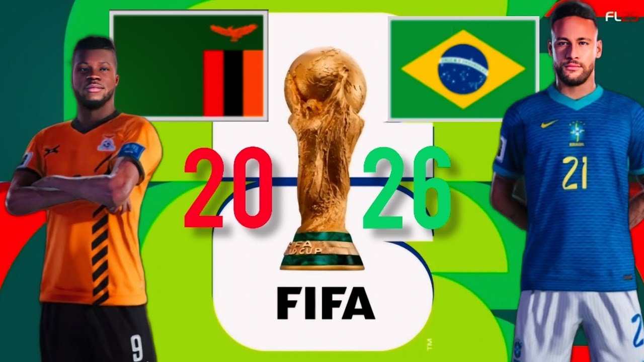 FL25 FIFA WORLD CUP 2026 ONE LAST DANCE 🪩 ZAMBIA VS BRAZIL || 4K UHD ...