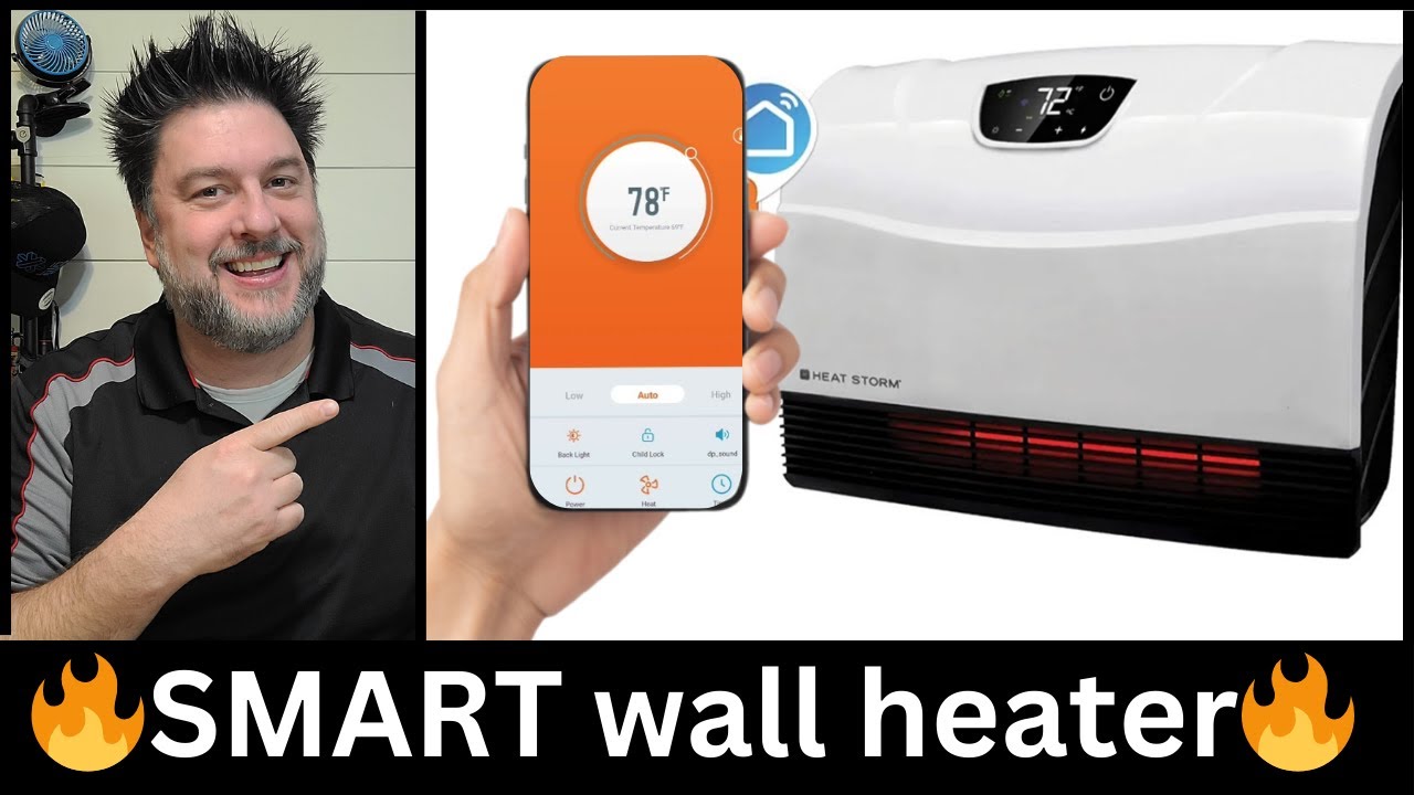 🔥 Heat Storm wall mounted smart space heater 🔥 how to keep your bedroom ...