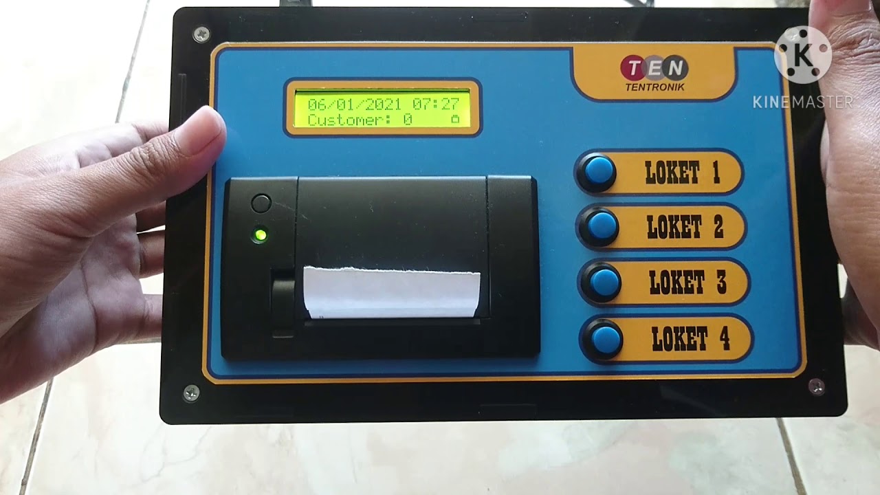 Mesin Tiket Karcis Antrian - YouTube