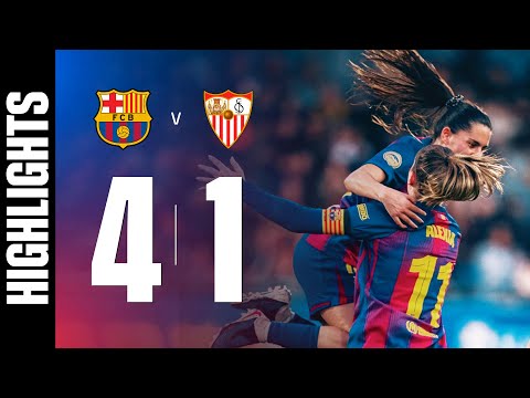 LIGA F | FC BARCELONA 4 vs 1 SEVILLA 🔵🔴