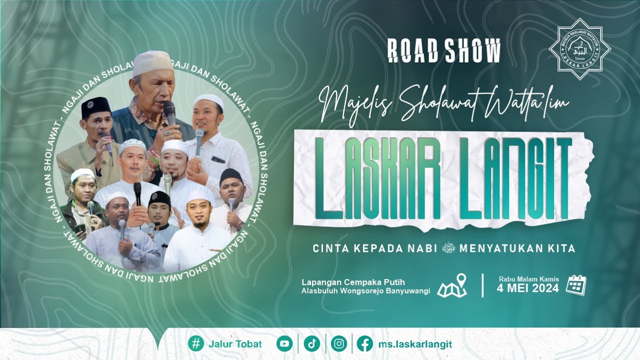 LIVE : ROAD SHOW MAJELIS SHOLAWAT LASKAR LANGIT | ALASBULUH WONGSOREJO ...