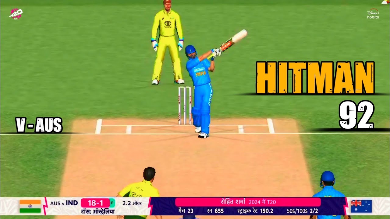 ROHIT SHARMA 92 RUNS VS AUS T20 WORLD CUP 2024 MATCH HIGHLIGHTS - YouTube