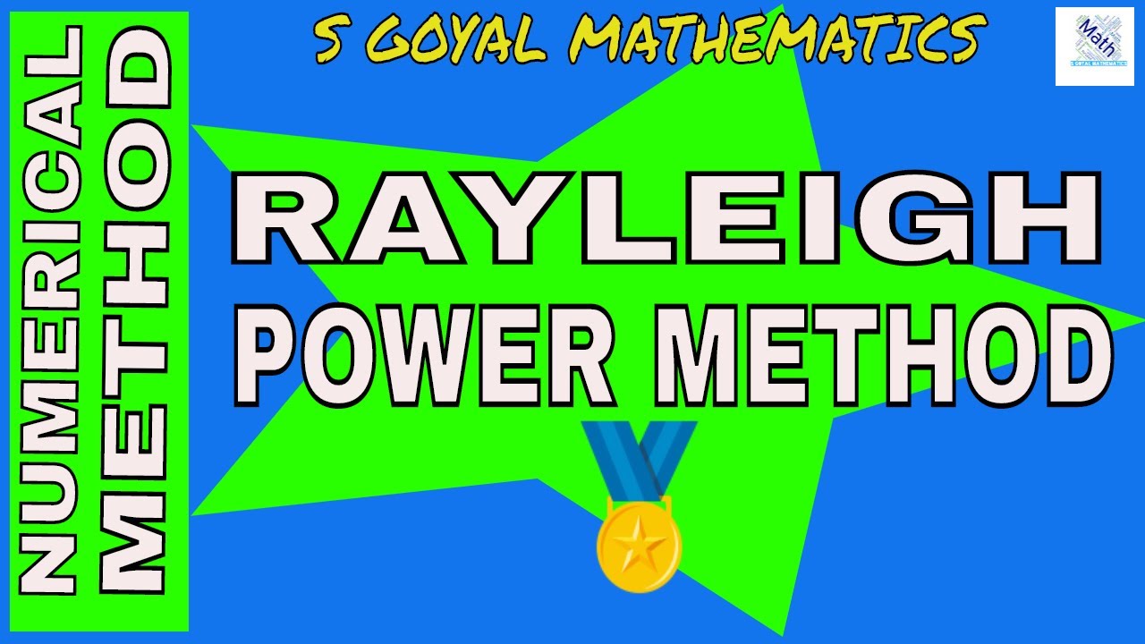 Rayleigh Power Method in Hindi|Power Method in Numerical analysis in ...