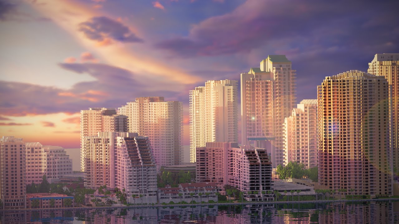 Miami Built In Minecraft, Like You've Never Seen It Before - 1:1 Scale ...