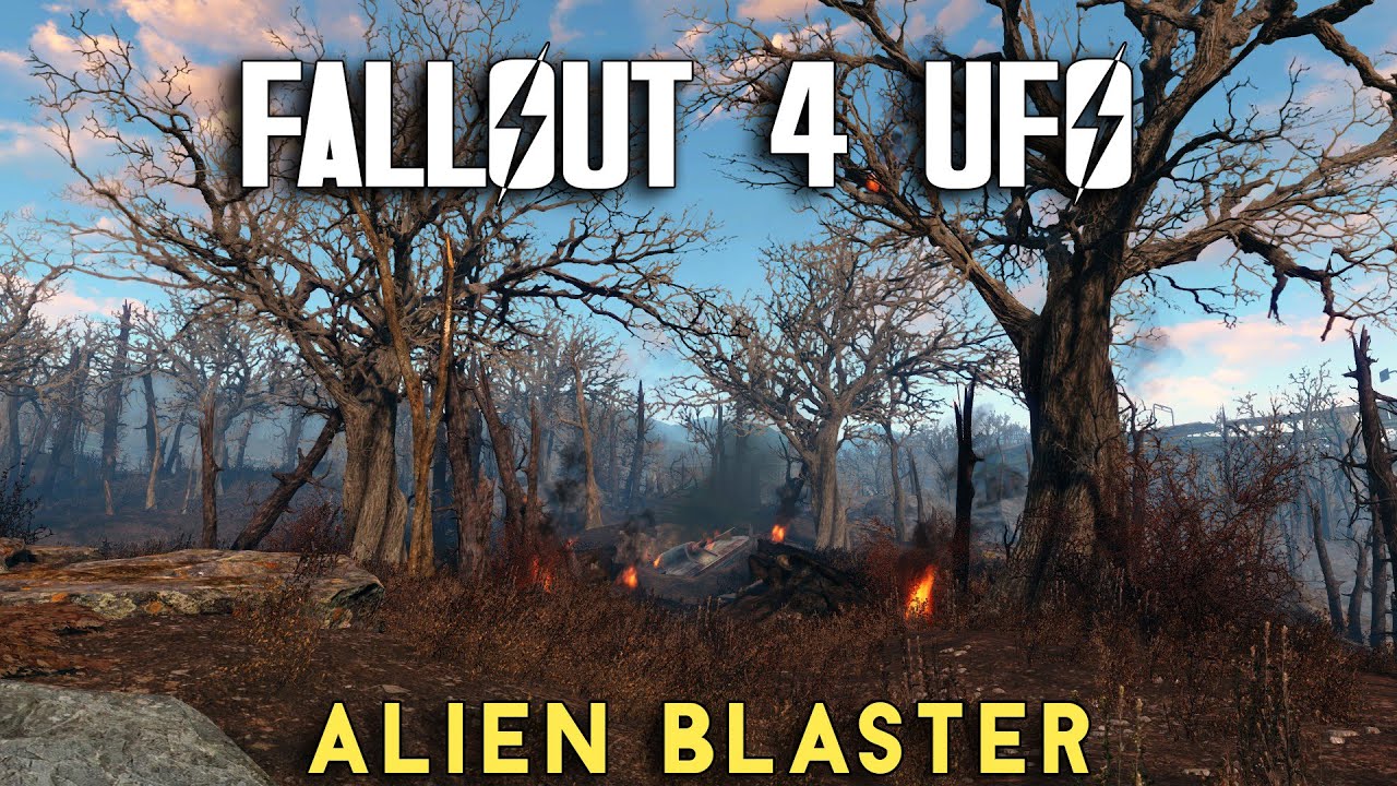 Fallout 4 - UFO Crash and how to find the Alien Blaster. - YouTube