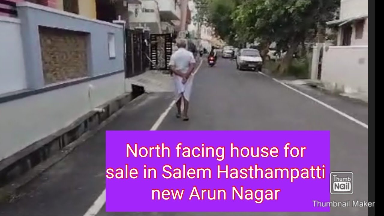 North facing house for sale in Salem Hasthampatti new Arun Nagar - YouTube