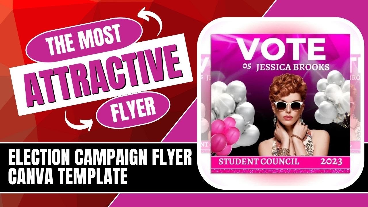 Election Campaign Flyer, Canva Template. - YouTube
