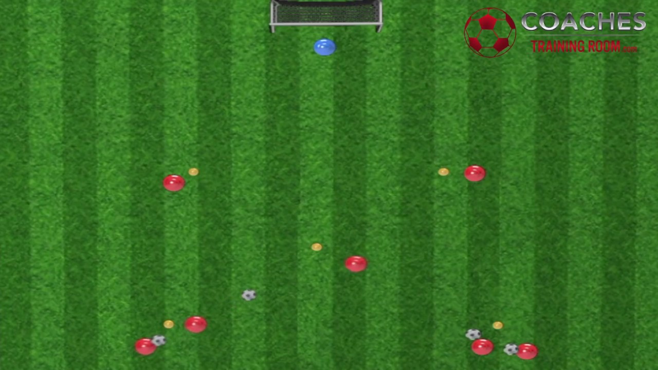 Soccer Attacking and Midfield Understanding Drill S78 - YouTube