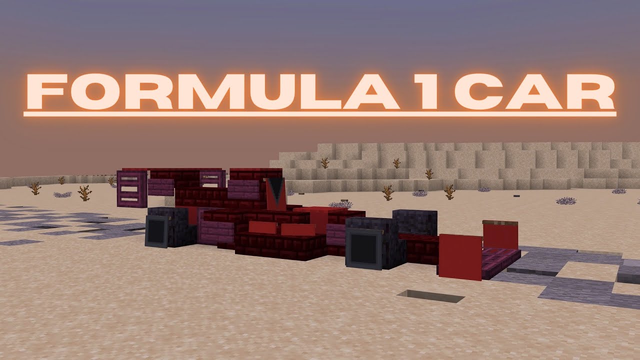 Minecraft: How to build a Formula 1 Car in Minecraft | Minecraft ...