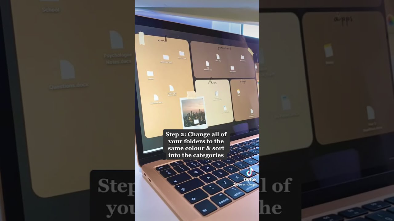 how to make your laptop aesthetic | functional organisational wallpaper ...