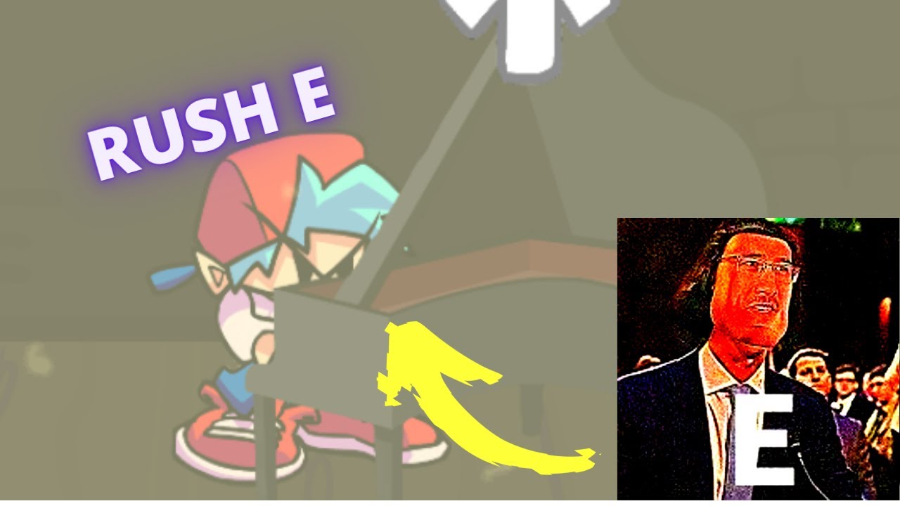RUSH E but boyfriend plays the piano (FNF RUSH E MOD) - YouTube