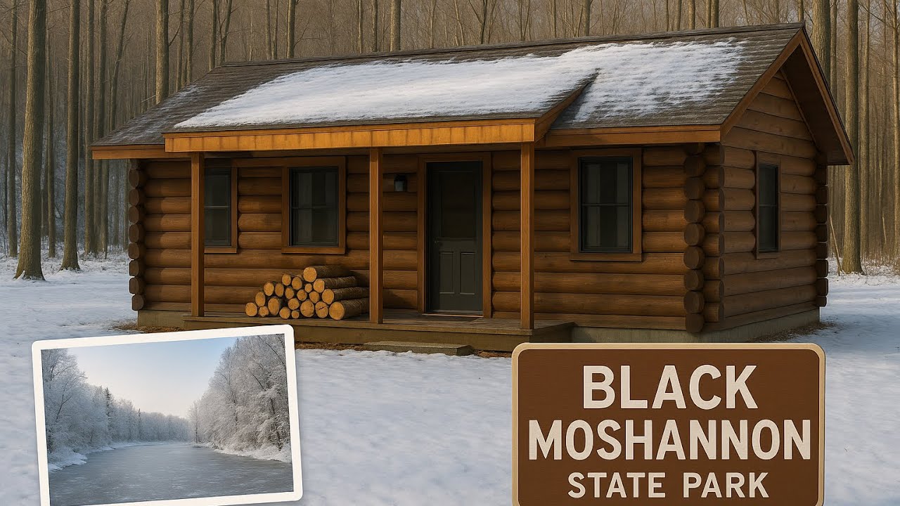 Cabin Life at Black Moshannon State Park | Modern Cabin Tour. - YouTube